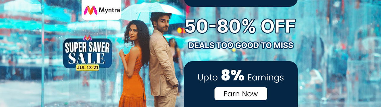 Myntra Affiliate Program With 5% Commission 2025- Earn Extra